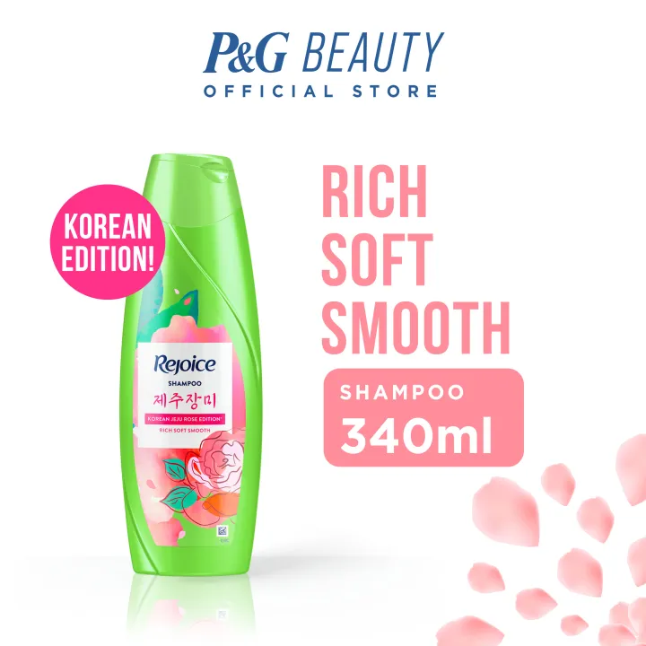 Rejoice Korean Jeju Rose Edition Rich Soft Smooth Shampoo 340ml | Lazada