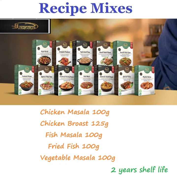 Jazaa Chicken Fish Vegetable Recipe & Seasoning Mixes Chicken Masala ...