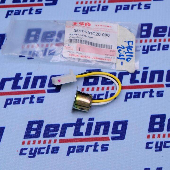 SGP HEAD LIGHT SOCKET Suzuki Raider J 110 Smash 110 Genuine 35171-31C20 ...