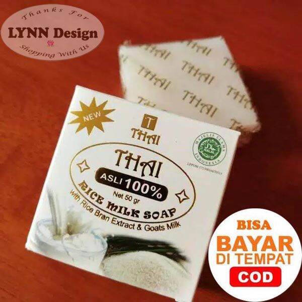THAI Rice Soap 50 gr Sabun Beras Thai Pemutih Lynn Design | Lazada ...