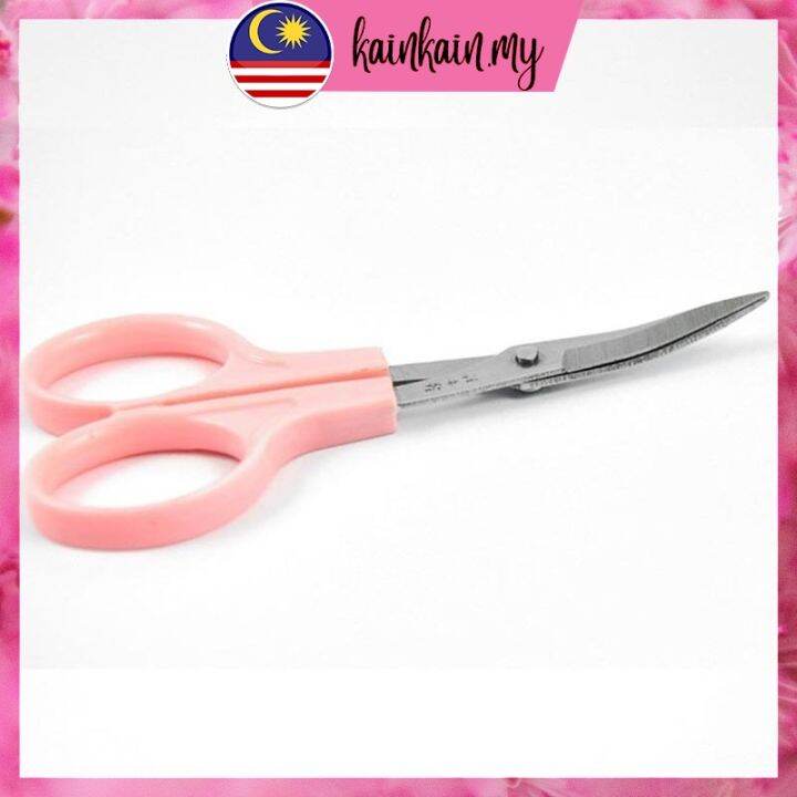 🌸 Stainless Steel Curved Blade Tailor Scissor Sewing Trimming Scissor ...