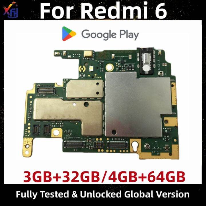 Fully Working Main Boards For Redmi 6 Redmi6 32GB 64GB Motherboard 100% ...