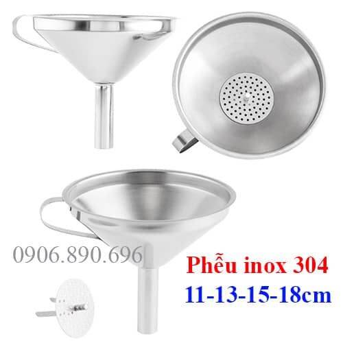 Phễu Inox 304 phễu inox lớn, quặng inox có Lưới Lọc | Lazada.vn