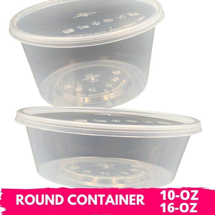 Bekas Makanan Bulat (50pcs) Round Container Bekas Bulat Ast - 10oz ...