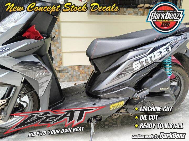 Honda BeAT Street Fi - New Concept Stock Sticker Decal Set | custom ...