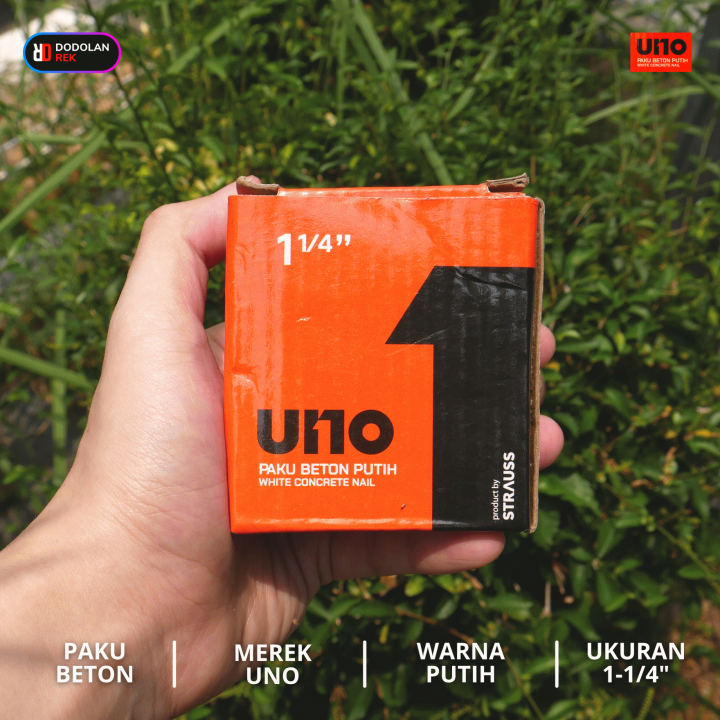 Paku Beton Putih/ Paku Tembok UNO 1-1/4 Inch - Harga Per Kotak | Lazada ...