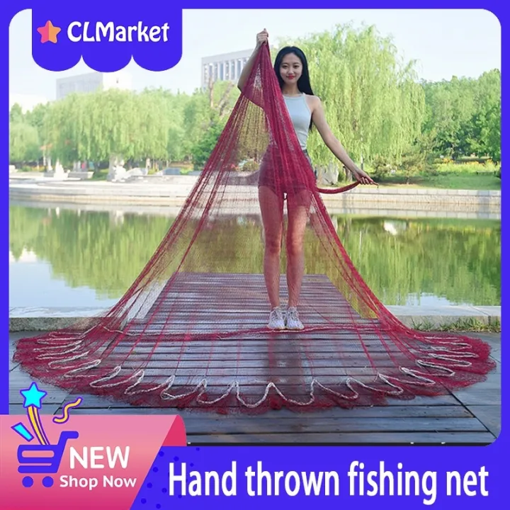 [hot sale] Fishing nets 8M upgraded version of hand thrown fishing Hand ...