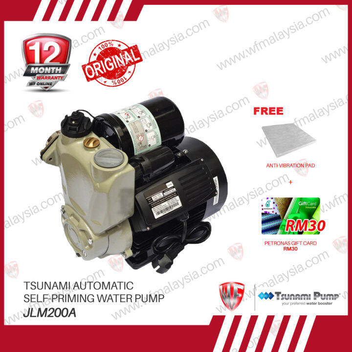 TSUNAMI JLM200A Automatic Self-Priming Jet Pump C/W Free Gift JLM 200 A ...