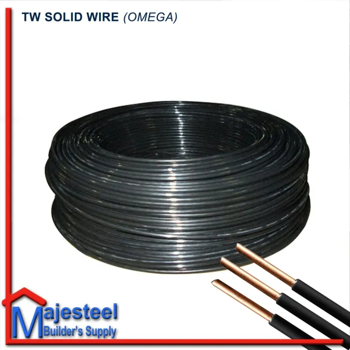Omega TW Solid Electrical Wire (2.0mm) - Black / 150meters (Majesteel ...