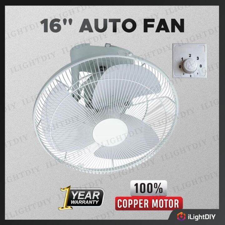 16″ OSCILLATION FAN 3 SPEED REGULATOR CEILING ORBIT FAN | Lazada