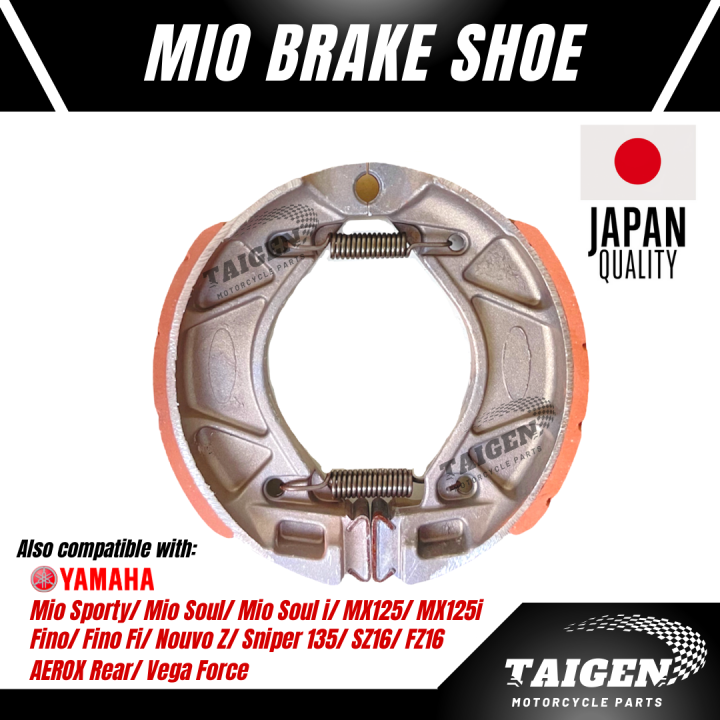JAPAN QUALITY MIO Brake Shoe (Sniper / Aerox Rear /Vega Force) | Lazada PH