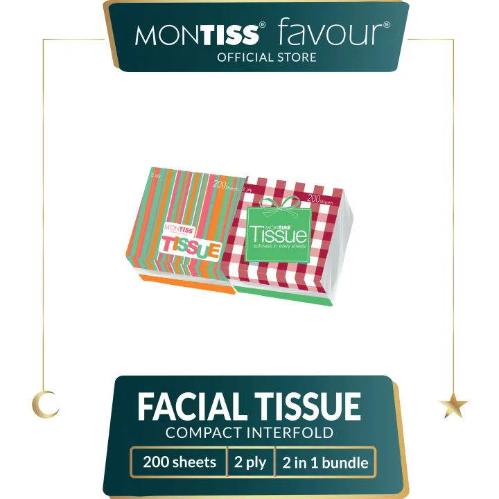 Montiss Compact Interfold Tissue 200 Sheets 2 in 1 | Lazada Indonesia
