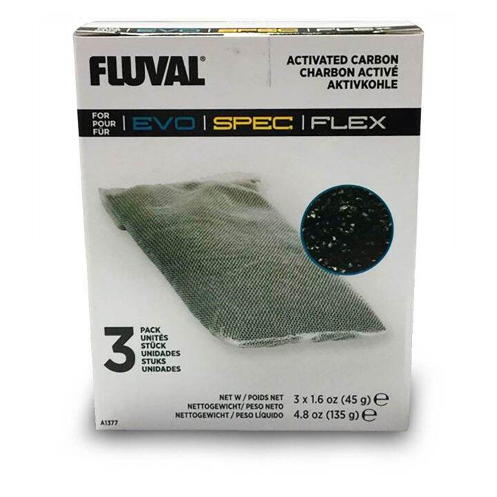 A1377 Fluval Spec Replacement Carbon - 3 Pack | Lazada