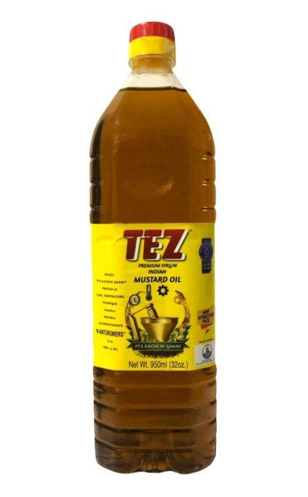 Tez Premium Mustard Oil - Sarson Ka Tel - 100% Pure From India (950ml ...