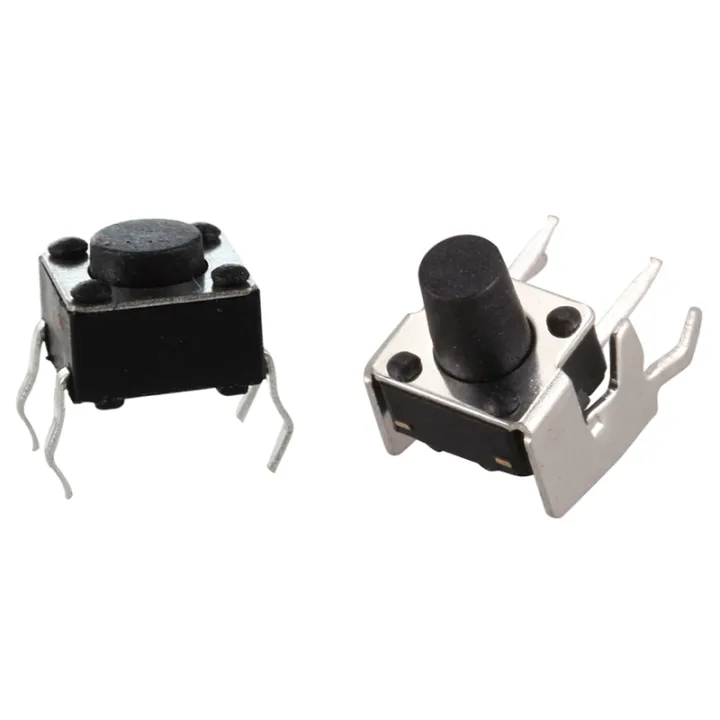 120 Pcs Momentary Right Angle Tactile Tact Push Button Switch, 100 Pcs ...