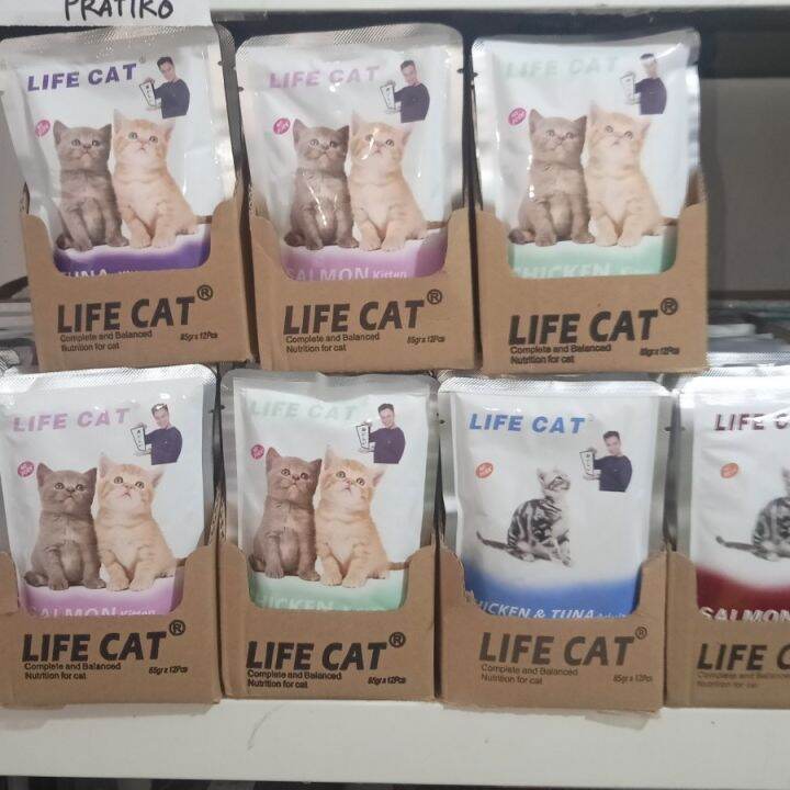 LifeCat Life Cat Wet Food Pouch For Adult 85 gram - Makanan Kucing ...