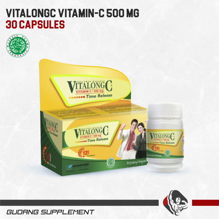 Vitalong C 500mg 30 Kapsul Original BPOM Vitamin C 500 Mg Gudang ...