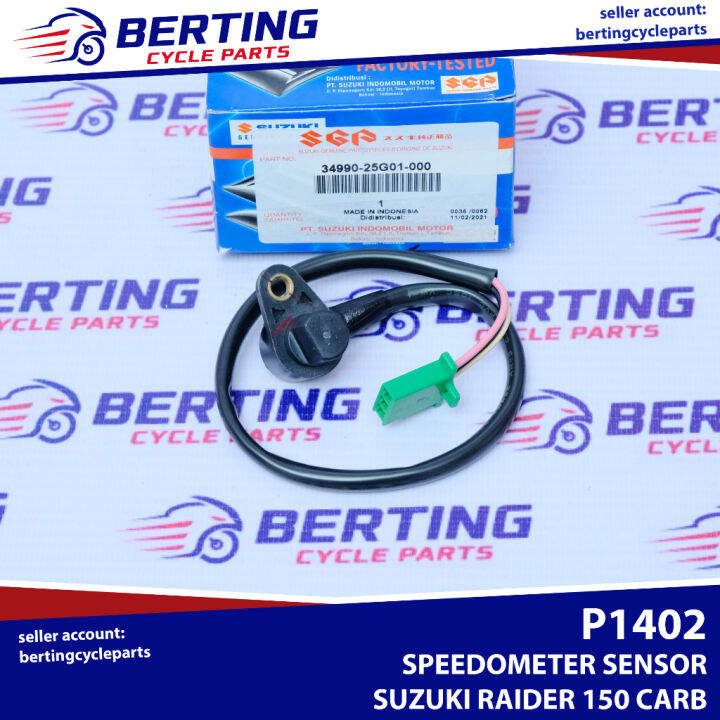 SGP SPEEDOMETER SENSOR Suzuki Raider 150 Carb Genuine 34990-25G01-000 ...
