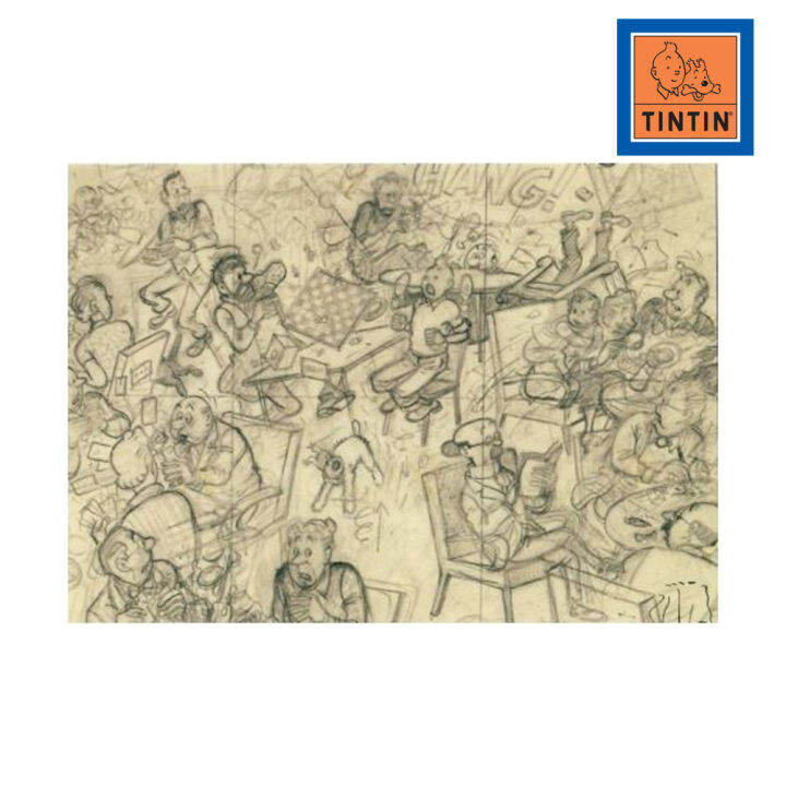 TINTIN POSTCARD: Museum - Tibet Tchang (B&W) | Lazada Singapore