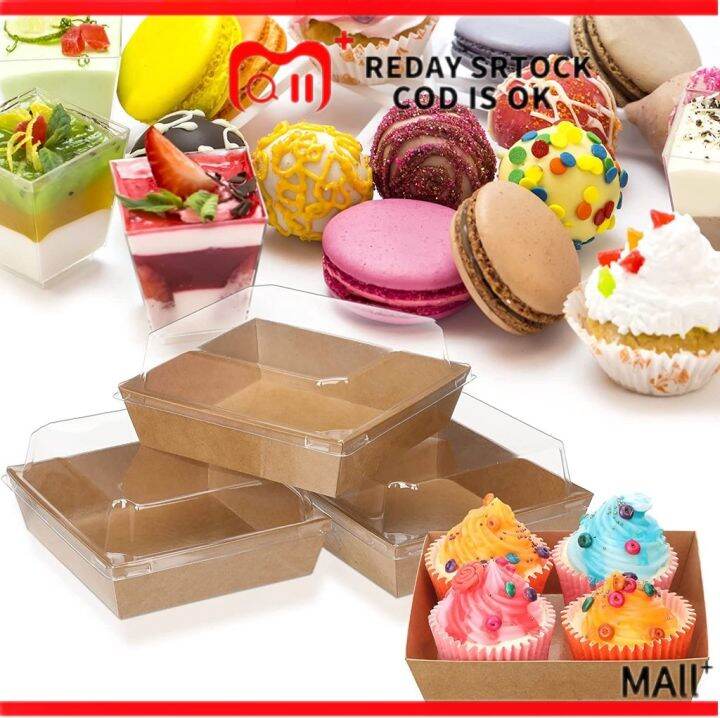 Mall Cake Paper Box /Cake Box /Kotak Kek / Gift Box /4 Inch Kraft Box ...