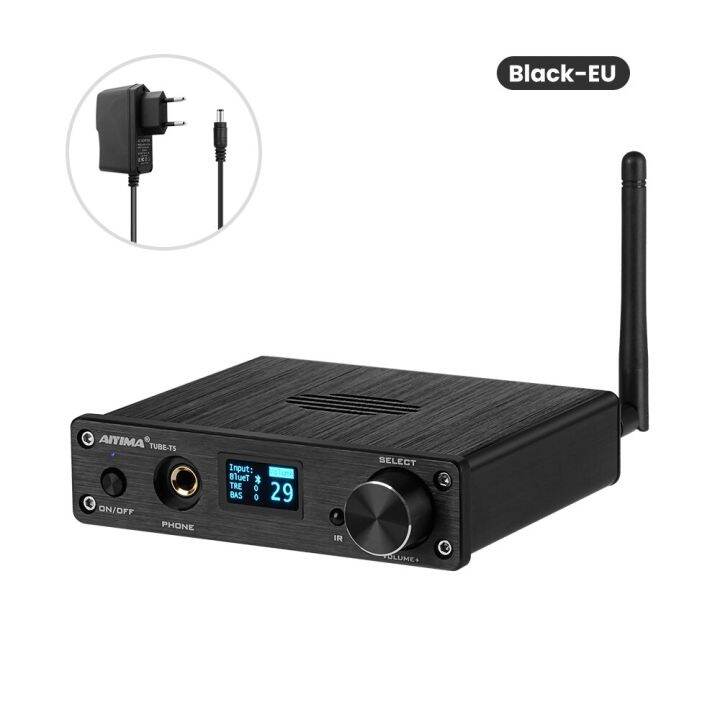 AIYIMA HiFi Bluetooth 6K4 Tube Pre Amplifier Preamp USB DAC Decoder Desktop Headphone Amplifier ...