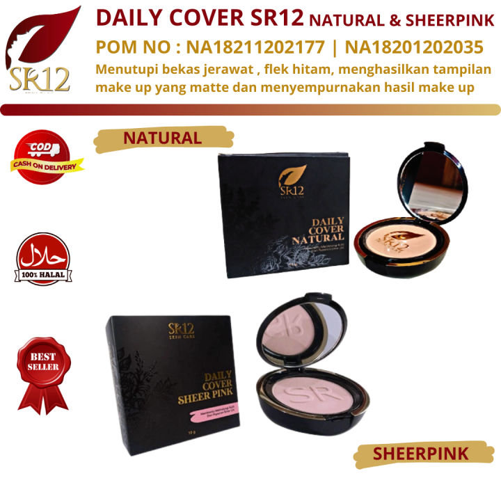 Skincare Compact Powder Bedak Padat ASLI SR12 BPOM ANTI AIR TAHAN LAMA sheer pink 10gr SKINCARE ...