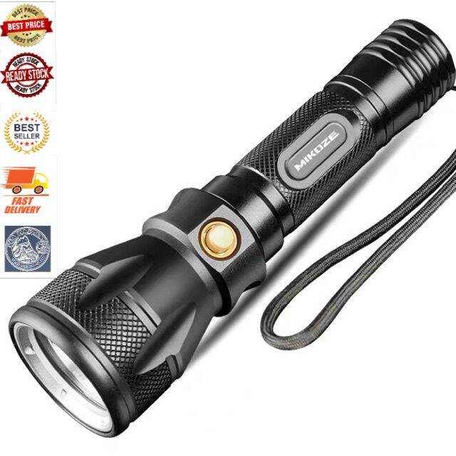 LED Torch Rechargeable Diving Flashlight -MIKOZE -15W-100 Meter ...
