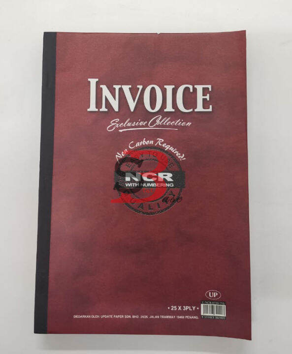 Update NCR Invoice Book - 25x 3ply | Lazada