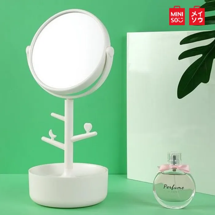 Miniso Desktop Mirror With Storage Table Vanity Mirror | Lazada PH