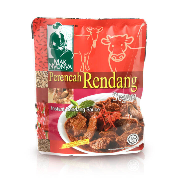 Mak Nyonya HALAL Instant Rendang Rempah Dry Curry Paste For Beef ...