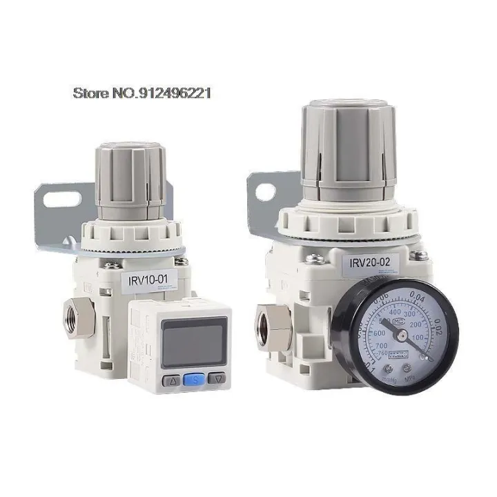 IRV Negative pressure vacuum regulator IRV10/IRV20 Straight/Elbow fittings with Pressure gauge ...