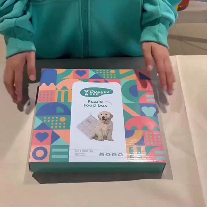 PawPartner สุนัขปริศนาของเล่นแบบโต้ตอบเพิ่ม IQ ลูกสุนัขตู้อาหารช้ากิน NonSlip ชามสัตว์เลี้ยงแมว ...