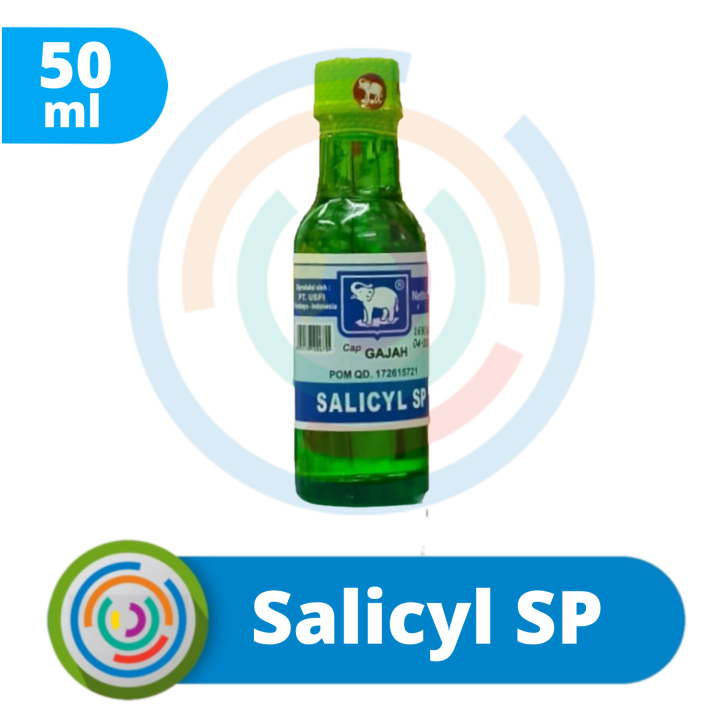 SALICYL SP - SPIRITUS CAIR CAP GAJAH BOTOL KACA OBAT PANU KADAS KURAP ...