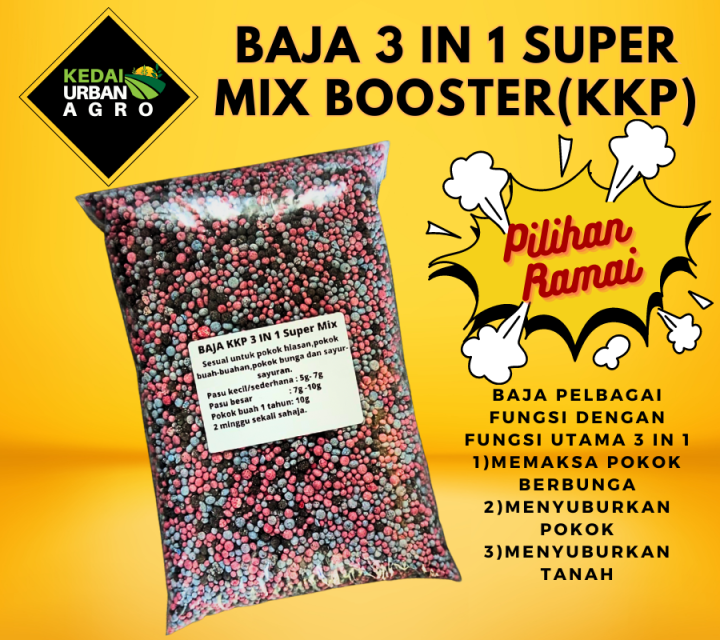 1kg Baja Super Mix Booster Baja 3 in 1 Super Mix Baja Paksa Bunga Baja ...