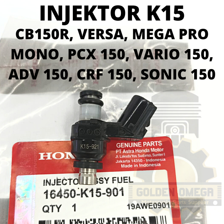 INJEKTOR K15 HONDA 8 HOLE CB150R SONIC PCX VERZA VARIO 150 KUALITAS ...