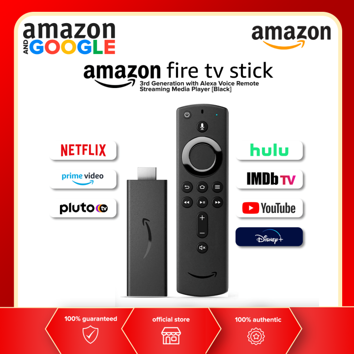 Amazon Fire TV Stick 3rd Gen with Alexa Voice Remote 2nd Gen [Black ...