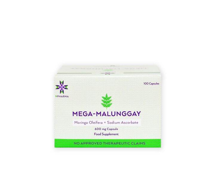 MEGA 500 mg Moringa Oleifera + 100 mg Non-Acidic Vitamin C 1 Capsule ...