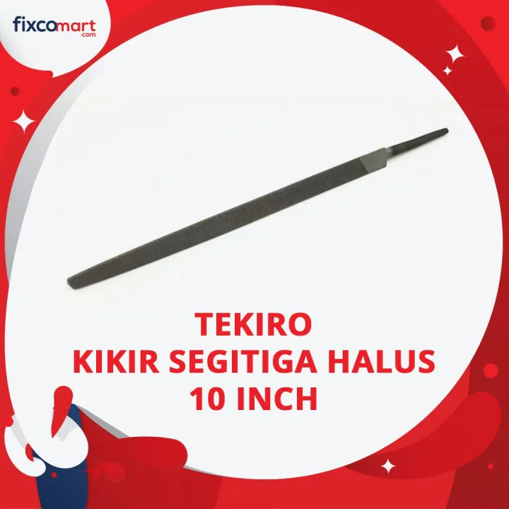 Tekiro Kikir Segitiga Halus 10 Inch / Triangular Files | Lazada Indonesia