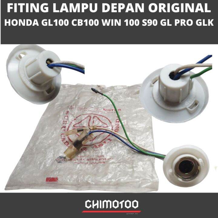 fiting cop soket lampu depan honda win gl 100 gl max gl pro cb 100 CB ...
