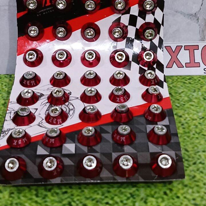 Baut L Baut Variasi + Ring Monel variasi universal baut Monel | Lazada ...