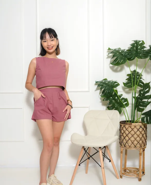 Camy Set Coordinates Linen fabric | Lazada PH