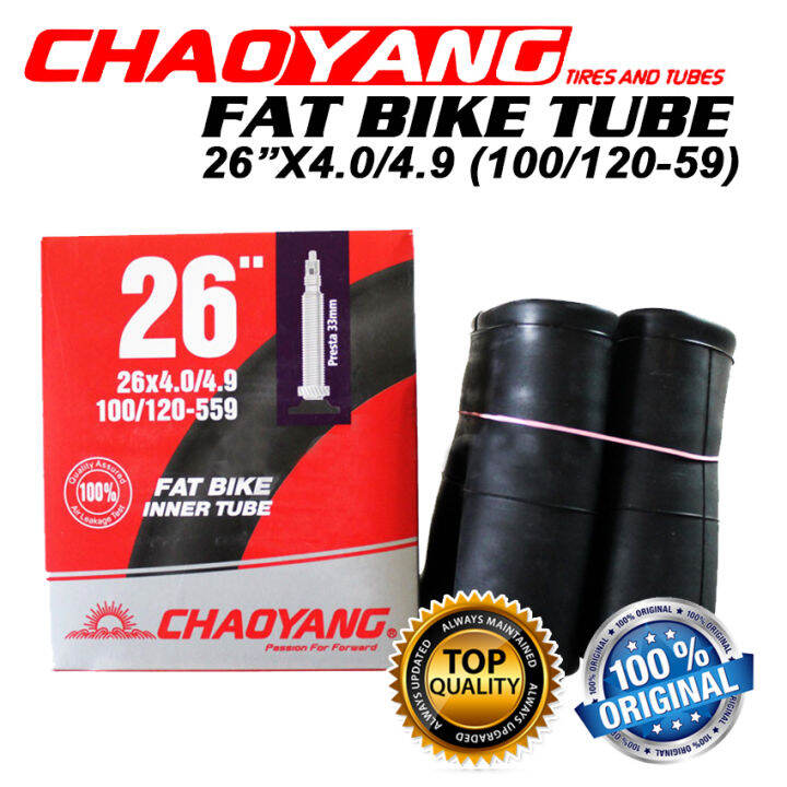 Chaoyang Fat Bike Tube 26X4.0/4.9 33MM FV Valve Replacement Inner Tubes Fatbike | Lazada
