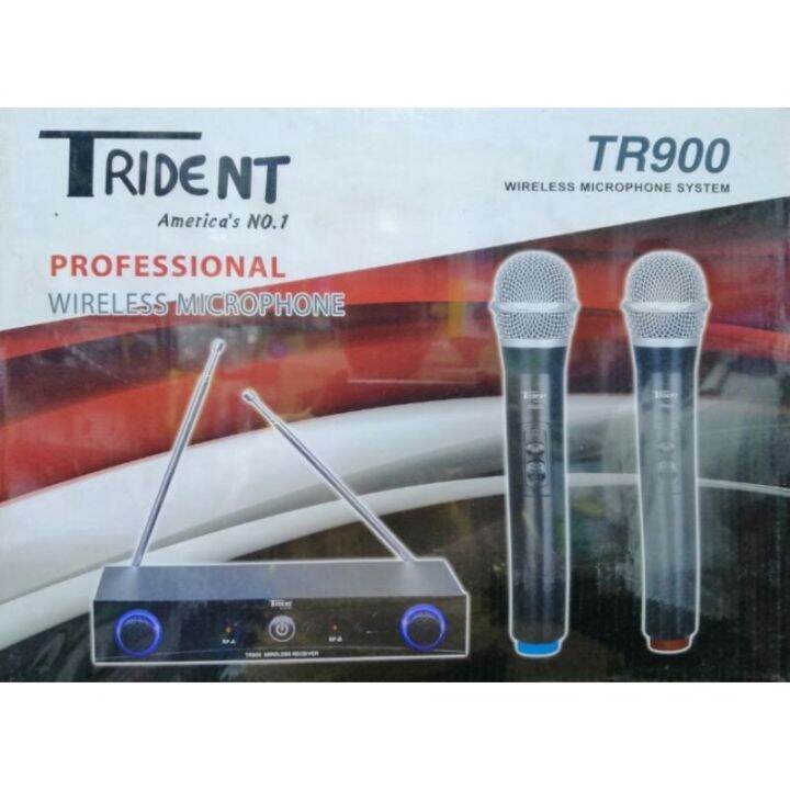 Trident Tr 800 and 900 professional double vhf wireless Mic system the ...