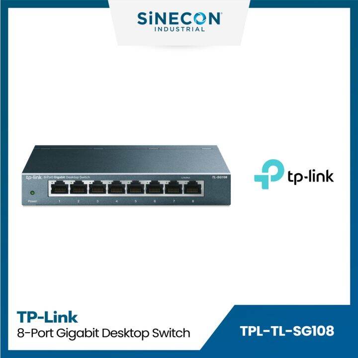 TP-Link ทีพีลิ้งค์ รุ่น TL-SG108 8-Port 10/100/1000Mbps Desktop Switch ...