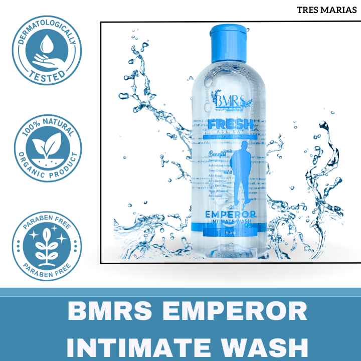 ORIGINAL BMRS Fresh All Day EMPEROR INTIMATE WASH 150ml (FOR MEN ...