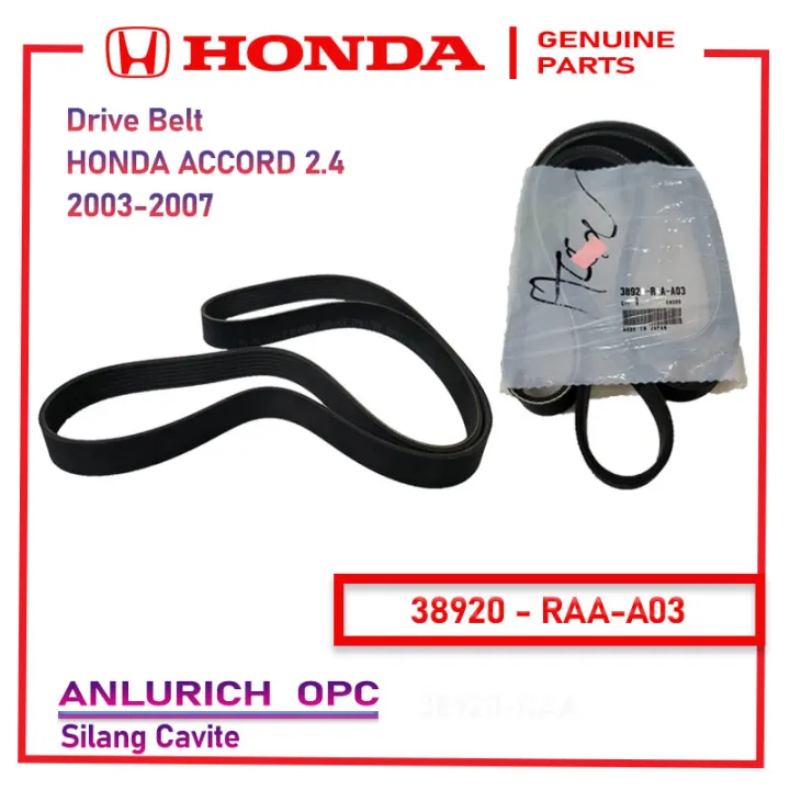 Drive Belt Honda Accord 2.4 2003-2007 HONDA GENUINE PARTS 38920-RAA-A03 ...