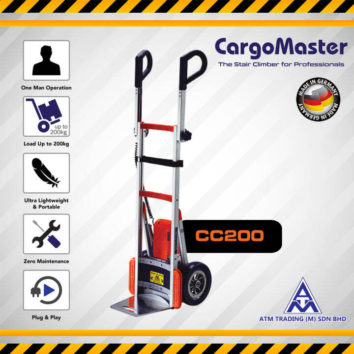 Foldable Electric Stairclimber Trolley 200kg Lifting Capacity (CargoMaster CC200) | Lazada