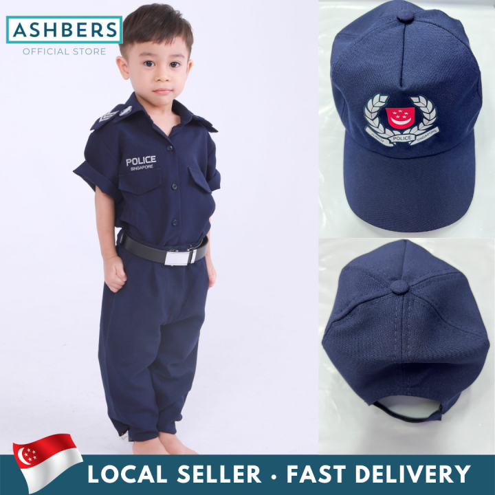 Singapore Police Costume for Kids. Exclusive! Deluxe Role Play Uniform ...