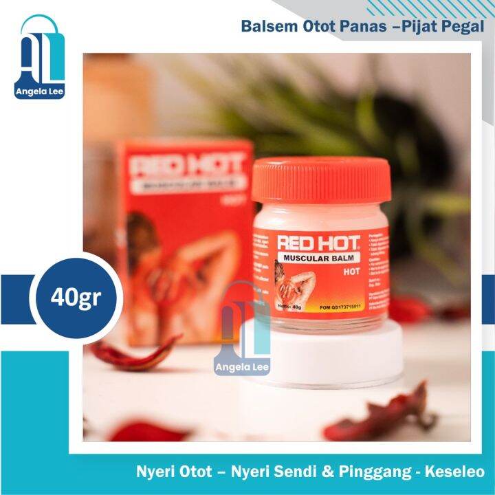 RED HOT Balsem Otot Panas Pijat Pegal Nyeri Pinggang Sendi Otot 40gr ...
