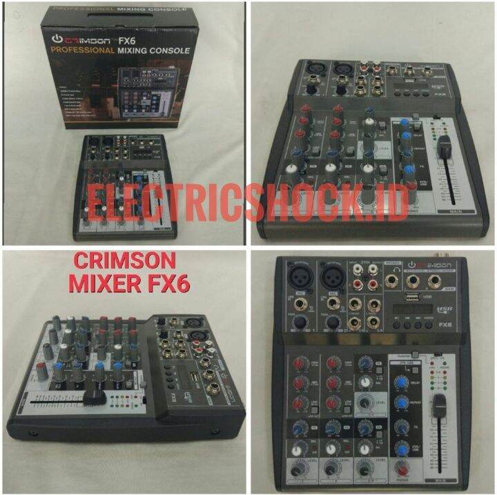 MIXER AUDIO CRIMSON FX6 USB EQUALIZER 6 CHANNEL | Lazada Indonesia